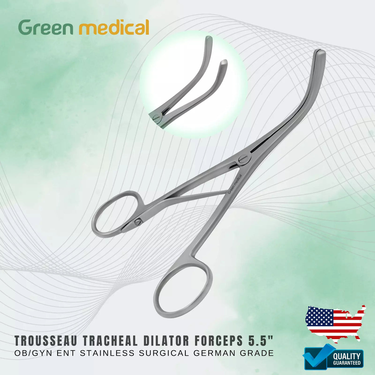 Trousseau Tracheal Dilator Forceps 5.5" OB/GYN ENT Stainless Surgical – Green Medical Supplies Inc.