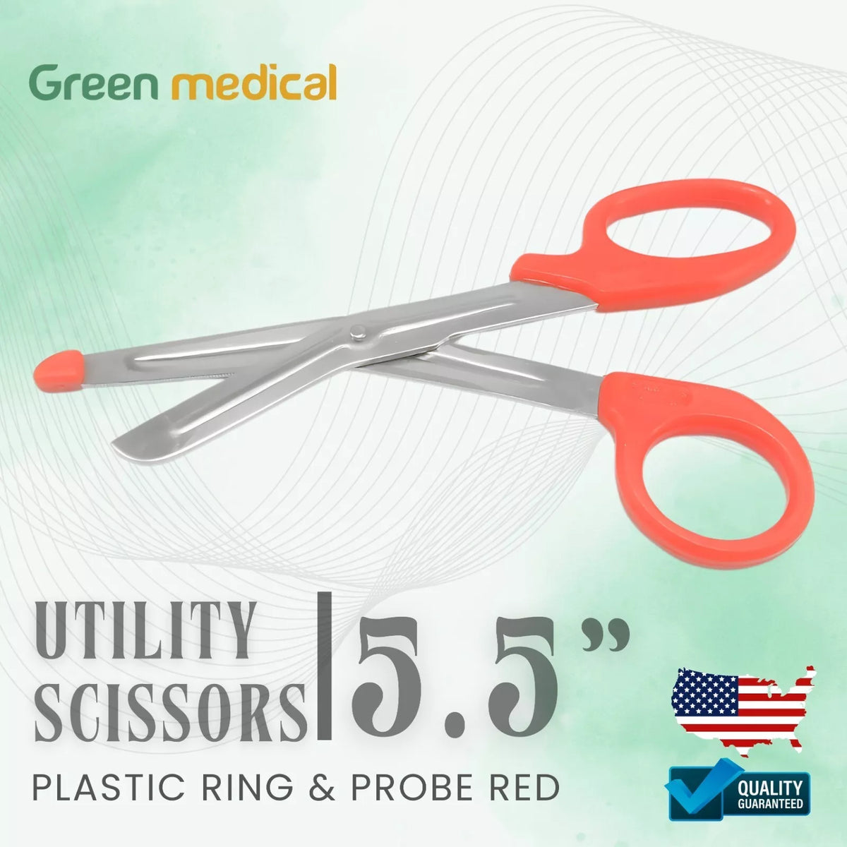EMT Utility Scissors 5.5" Universal Medical Paramedic First Aid Shears – Green Medical Supplies Inc.