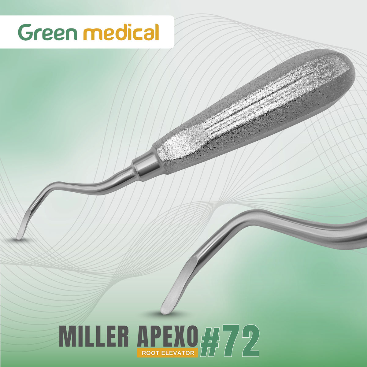 Dental Miller Apexo Root Elevator #72 Tooth Surgery Instruments German ...