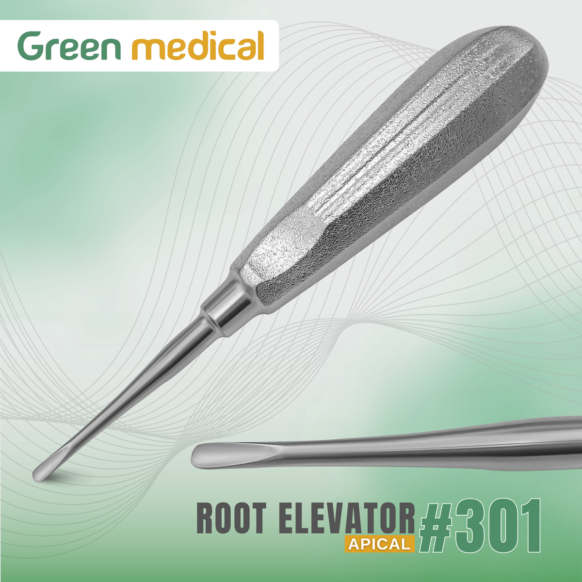 Premium Dental Apical Root Elevator #301 – Surgical Tooth Extraction I ...