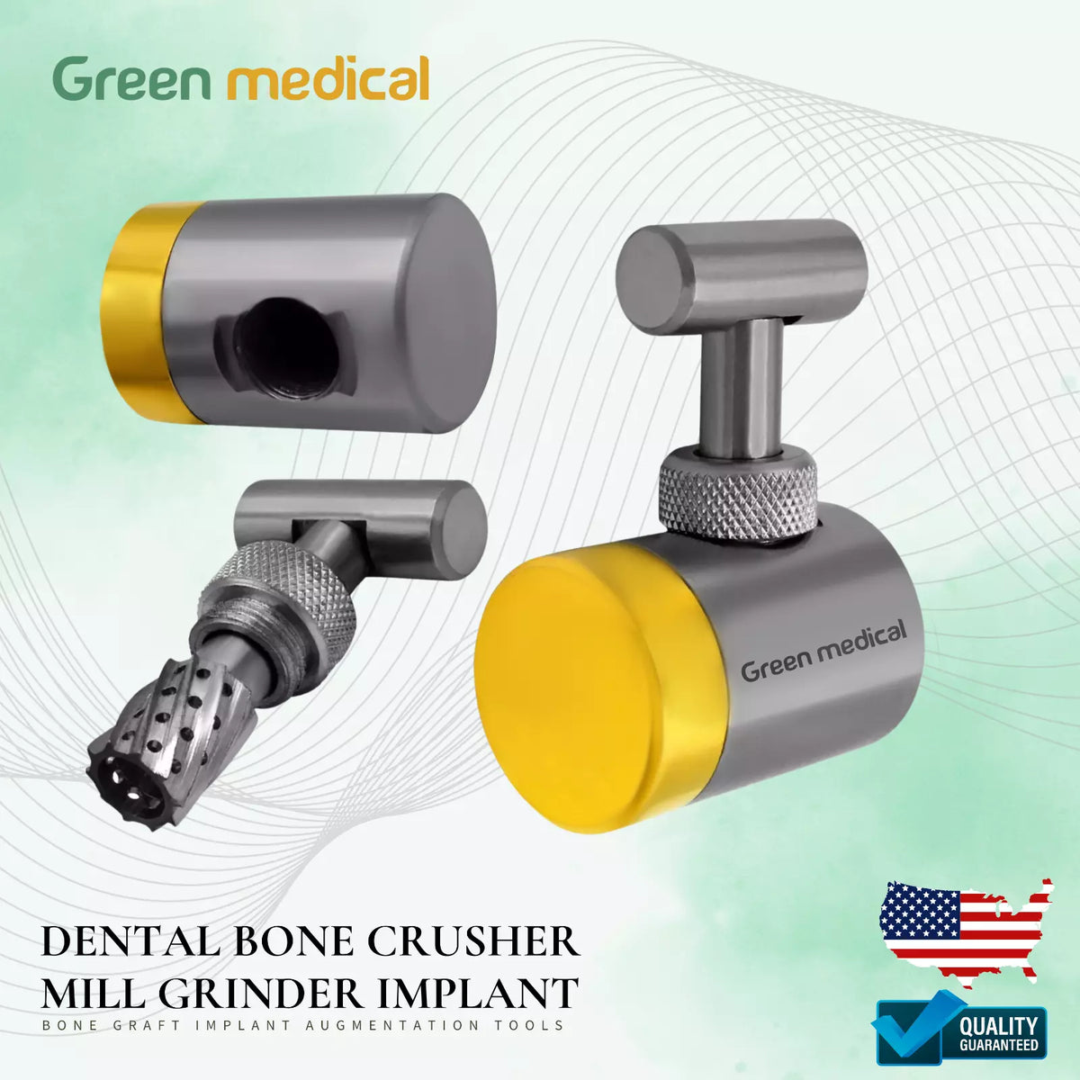Dental Bone Crusher Mill Grinder Implant Bone Graft Implant Augmentati ...