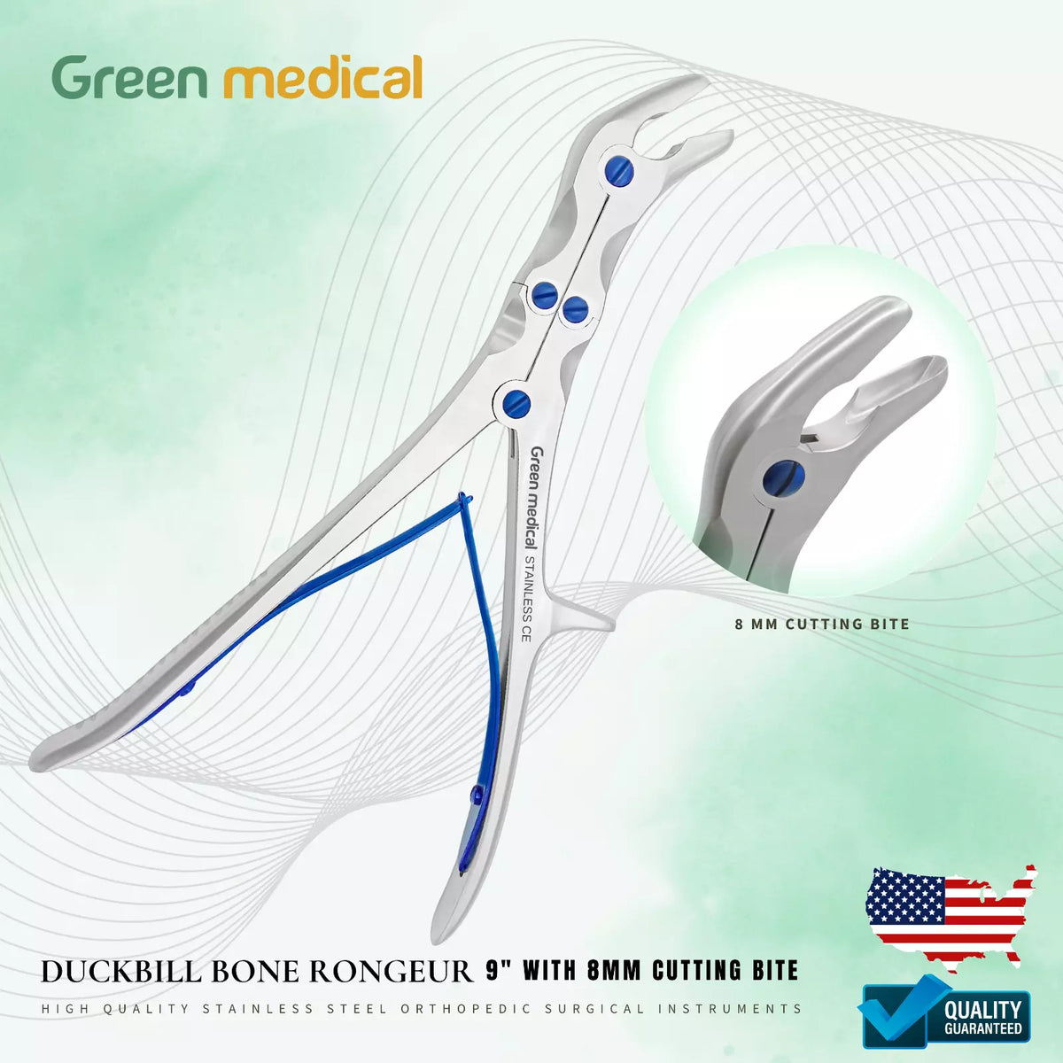 Duckbill Bone Rongeur Orthopedic Surgical Instruments – Green Medical ...