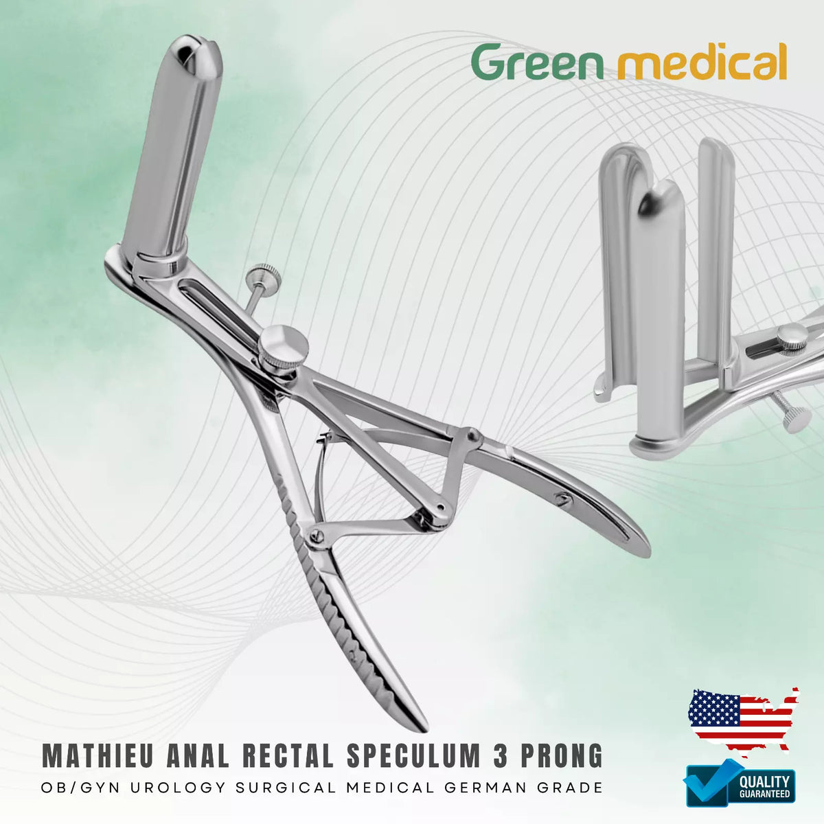 Mathieu Anal Rectal Speculum 3 Prong OB/GYN Urology Surgical Medical G ...