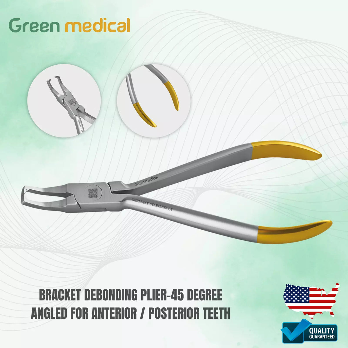 Bracket Debonding Plier-45 Degree Angled For Anterior / Posterior Teet