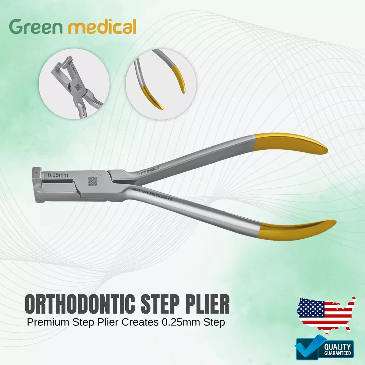 ORTHODONTIC STEP PLIER BANDING 0.25MM Steps – Green Medical Supplies Inc.