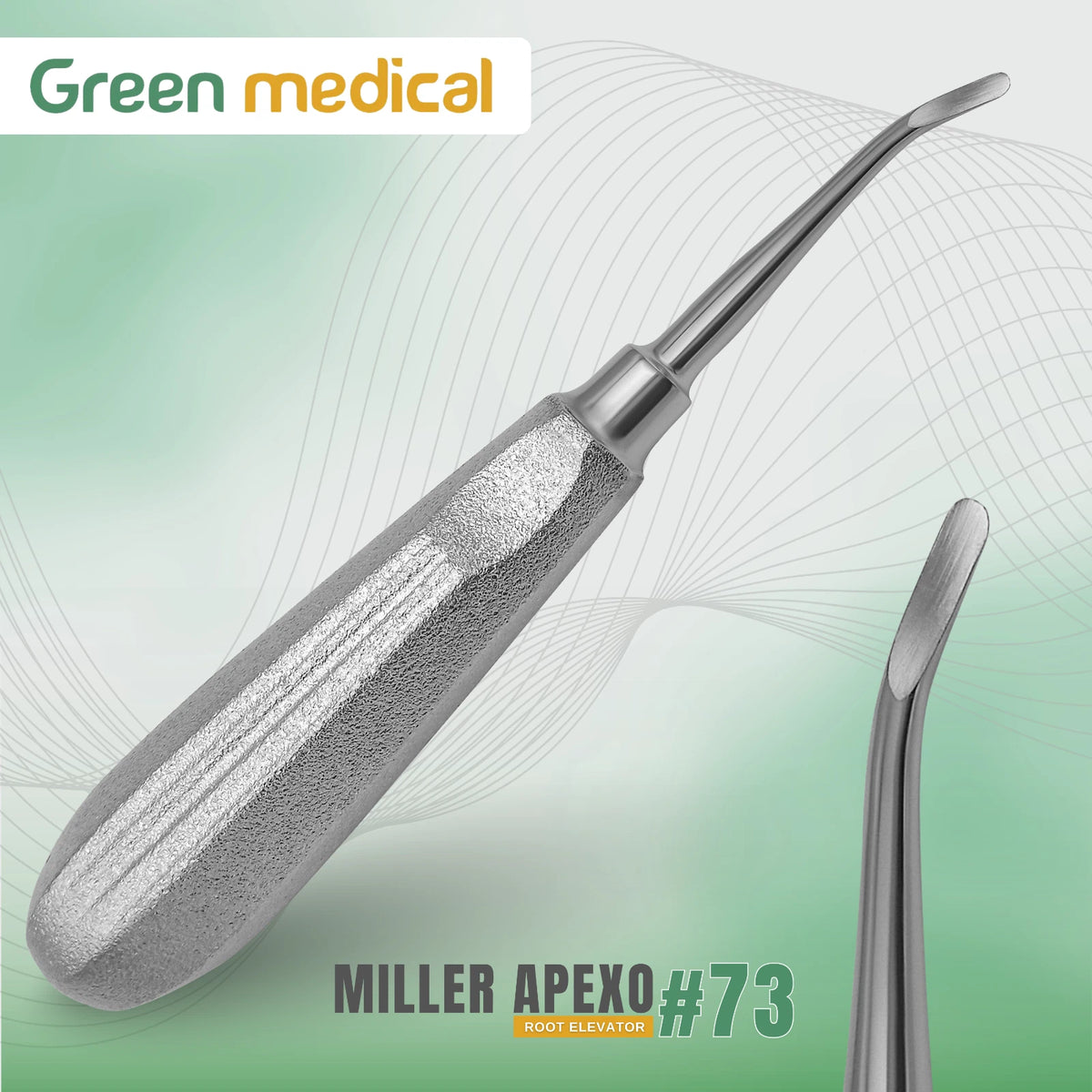 Dental Miller Apexo Root Elevator #73 Tooth Surgery Instruments German