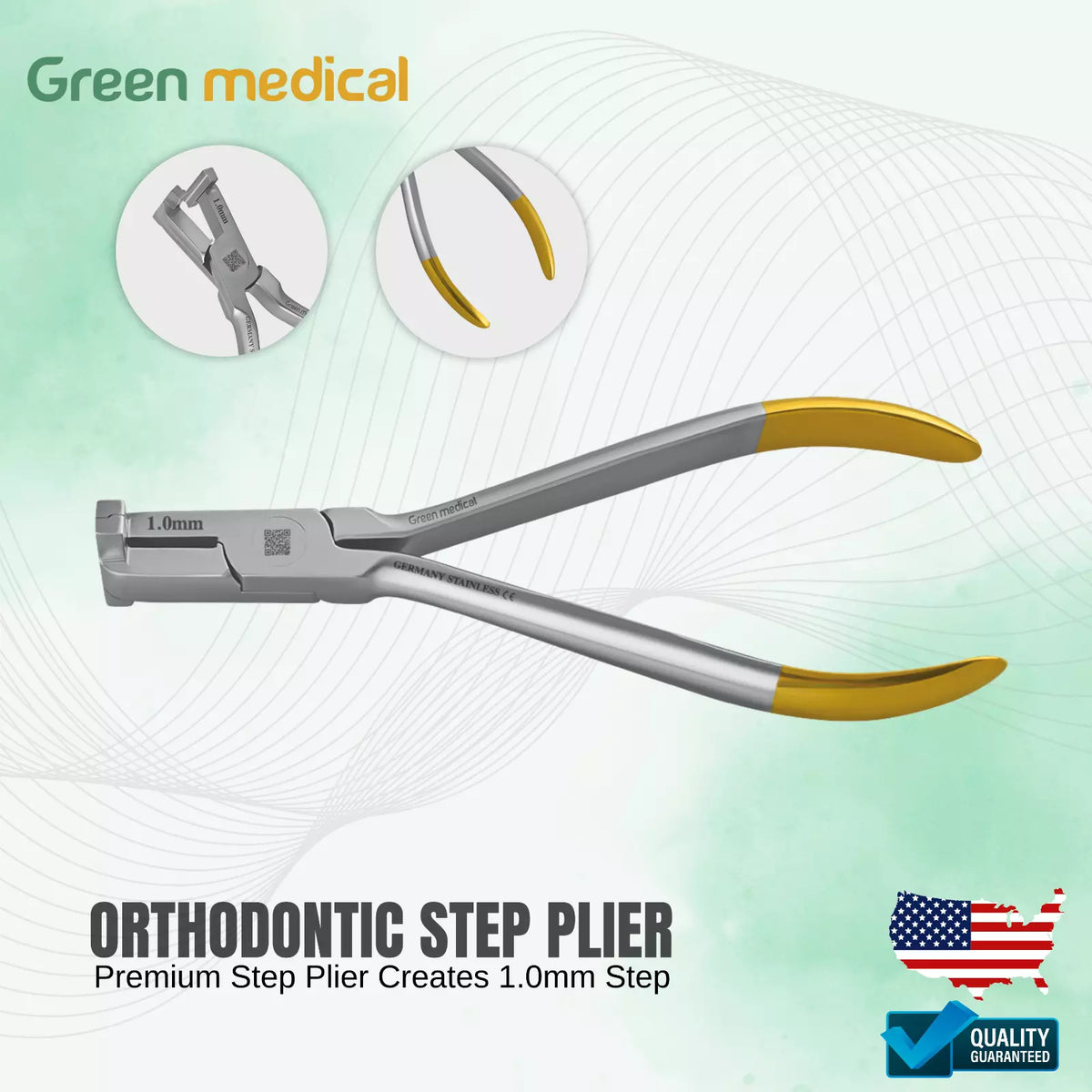 ORTHODONTIC STEP PLIER BANDING 1MM Steps – Green Medical Supplies Inc.
