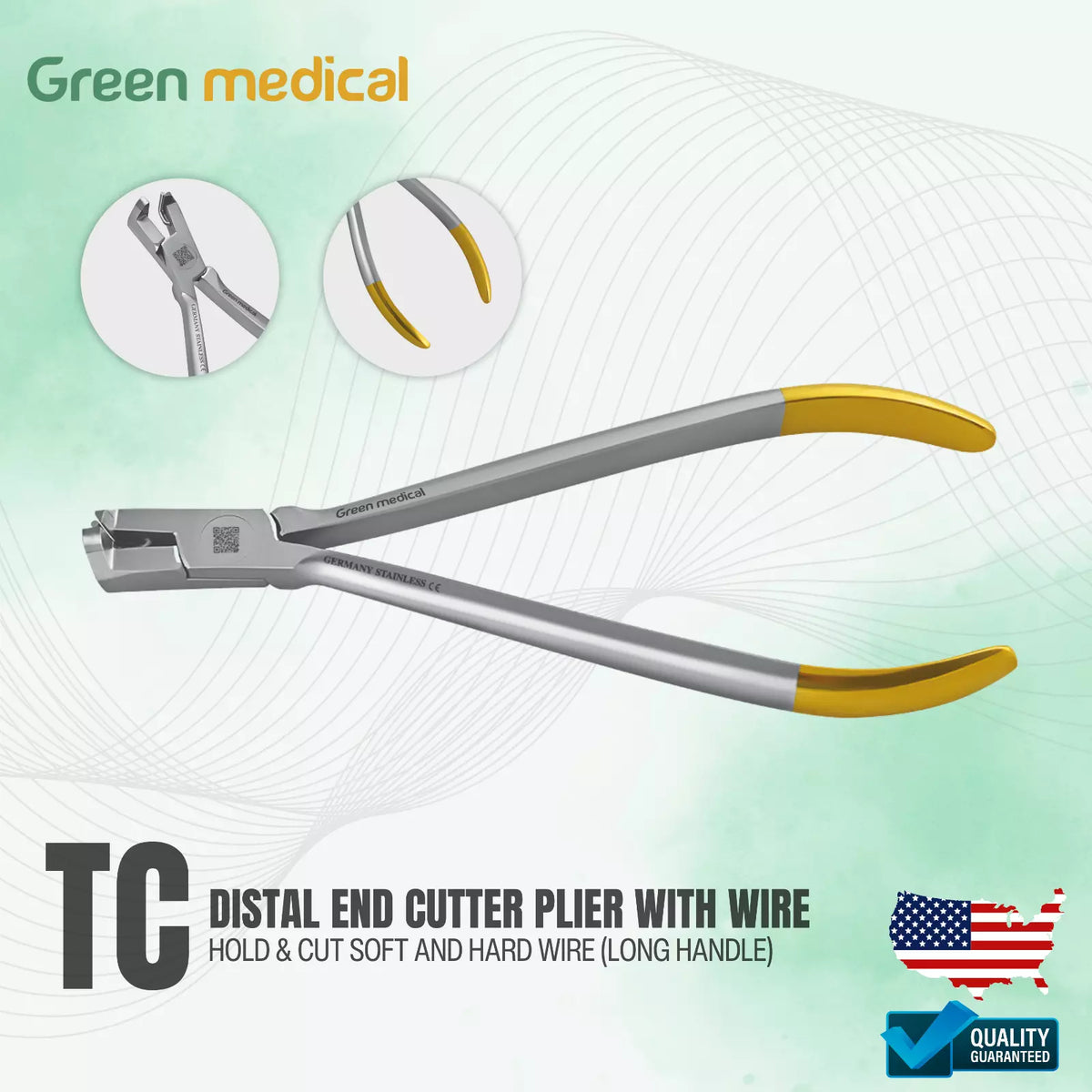 TC Distal End Cutter Plier With Wire Hold & Cut Soft and Hard Wire ...